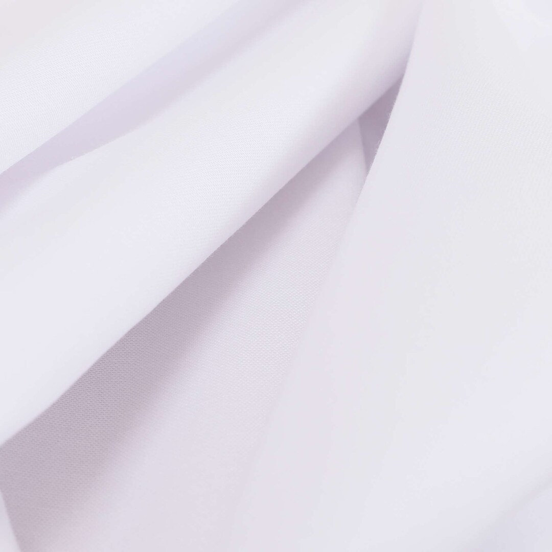 Plain White Colour Poly Cotton Furnishing Curtain Upholstery Fabric ...