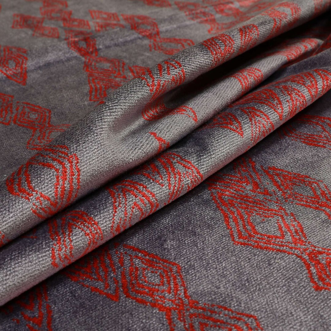 New Tribal Symbol Pattern Velvet Purple Violet With Red Colour ...