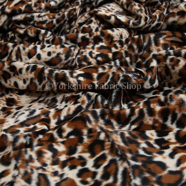 Soft Faux Fur Skin Pattern Leopard Spots Animal Theme | Etsy