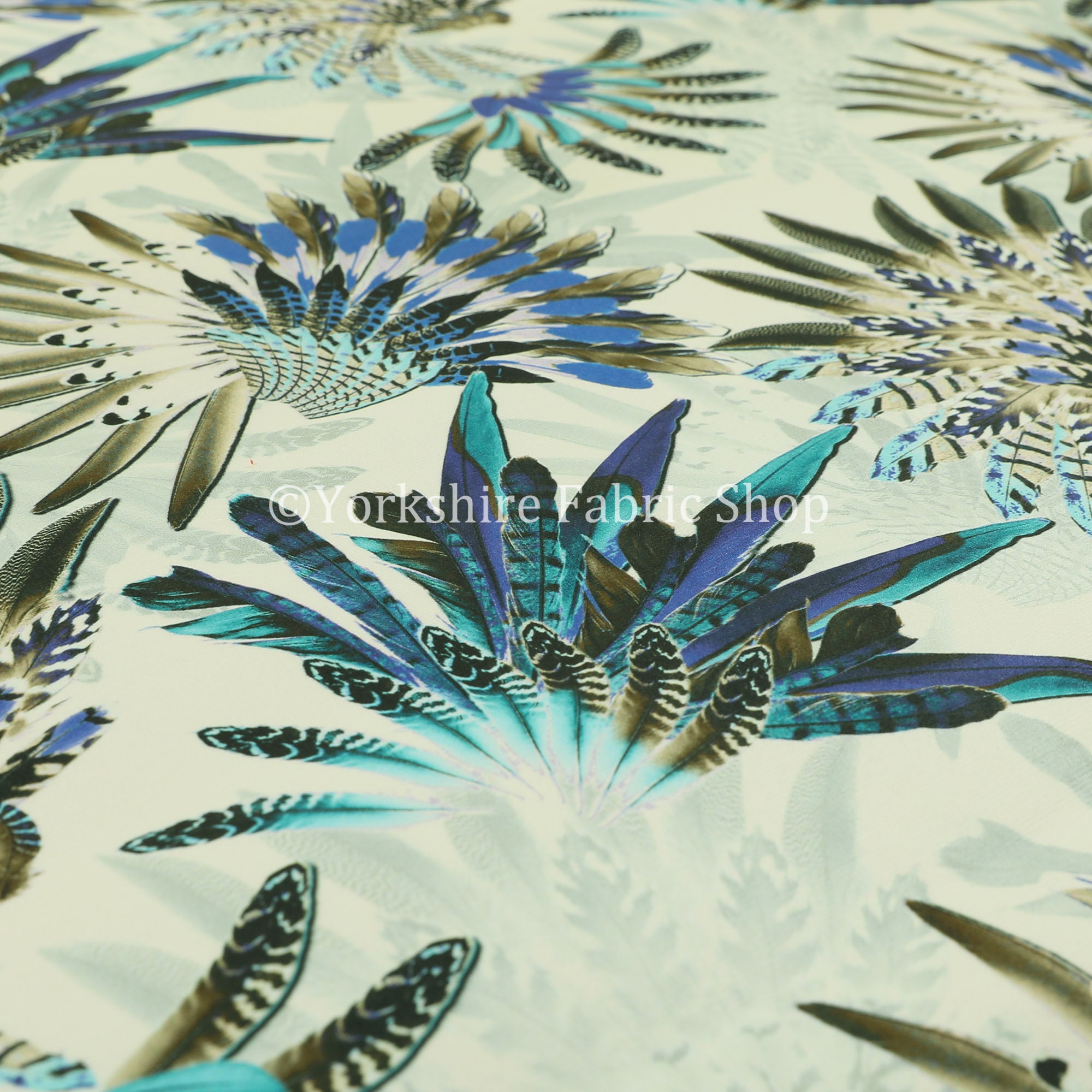 Turquoise Blue Native American Pattern Colourful Velour Velvet | Etsy UK