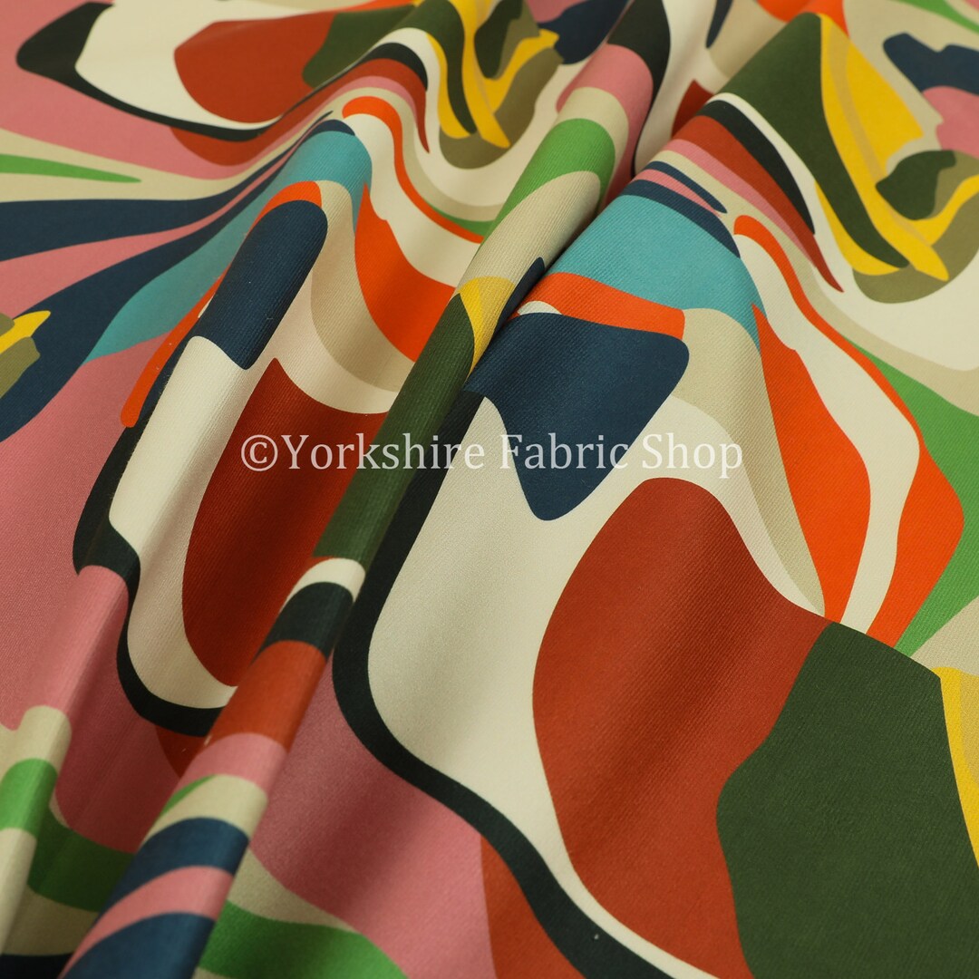 Modern Full Colourful Artistic Pattern Velour Velvet Curtains - Etsy
