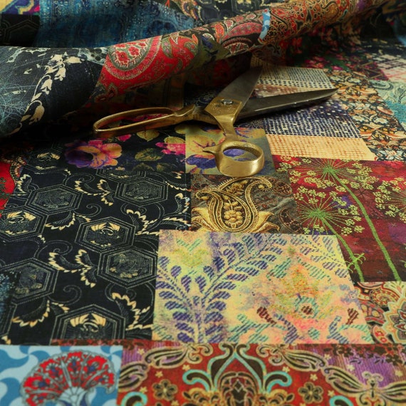 Velvet Patchwork Fabric