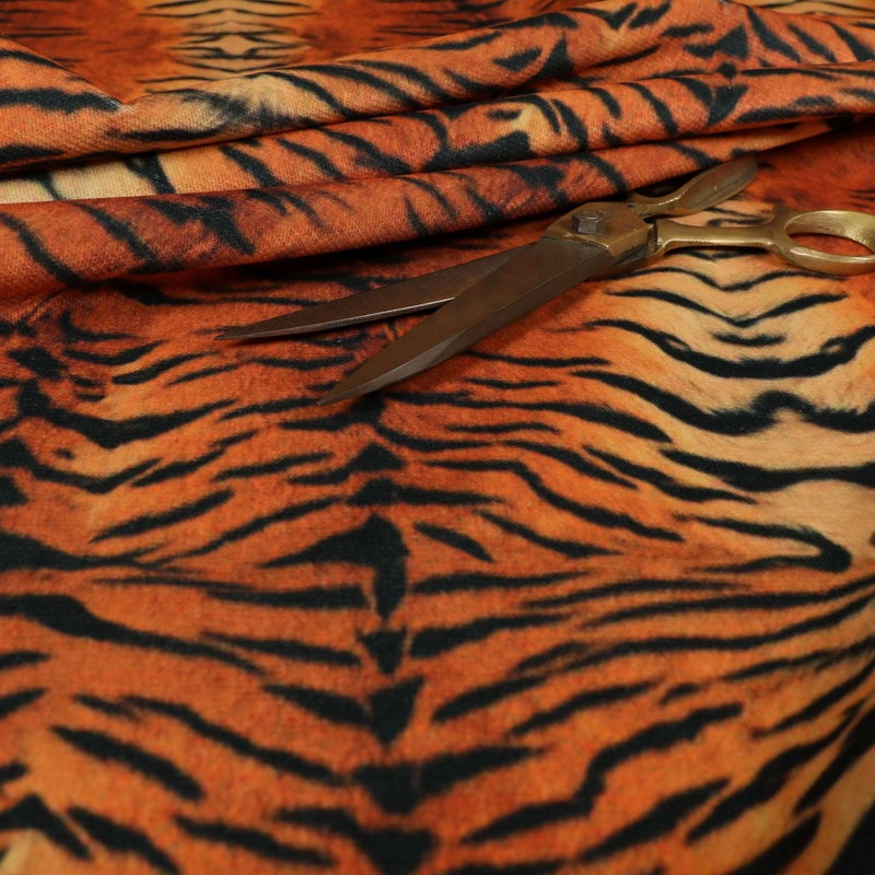 Tiger Print Fabric - Etsy