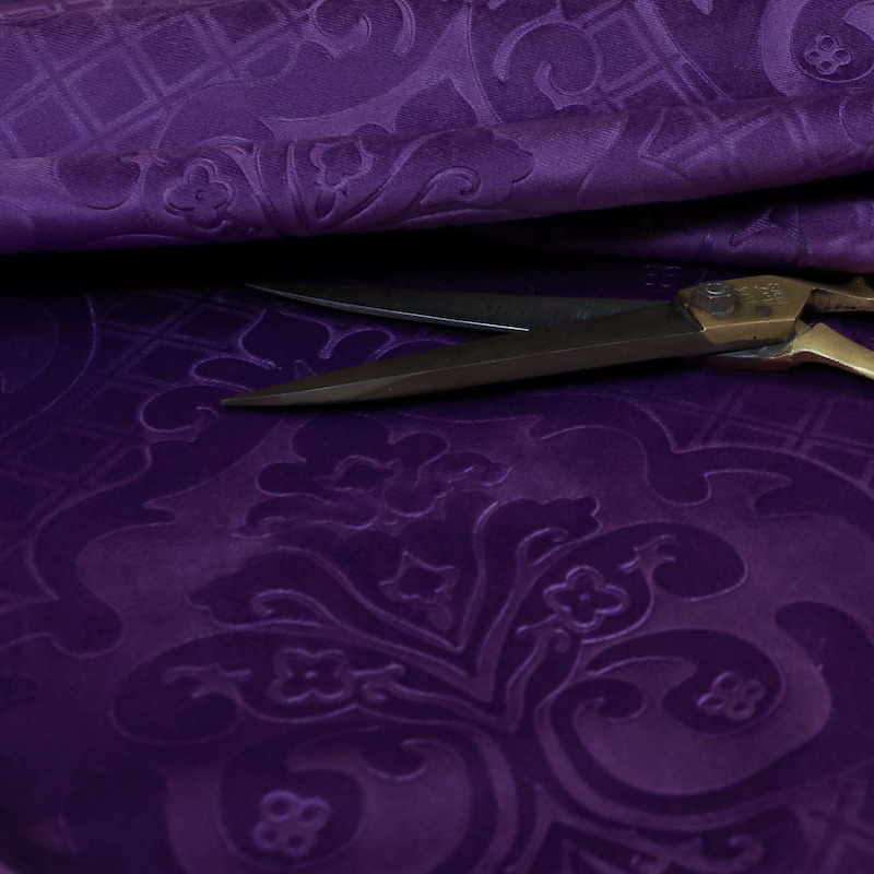 Purple Damask Upholstery Fabric - Etsy