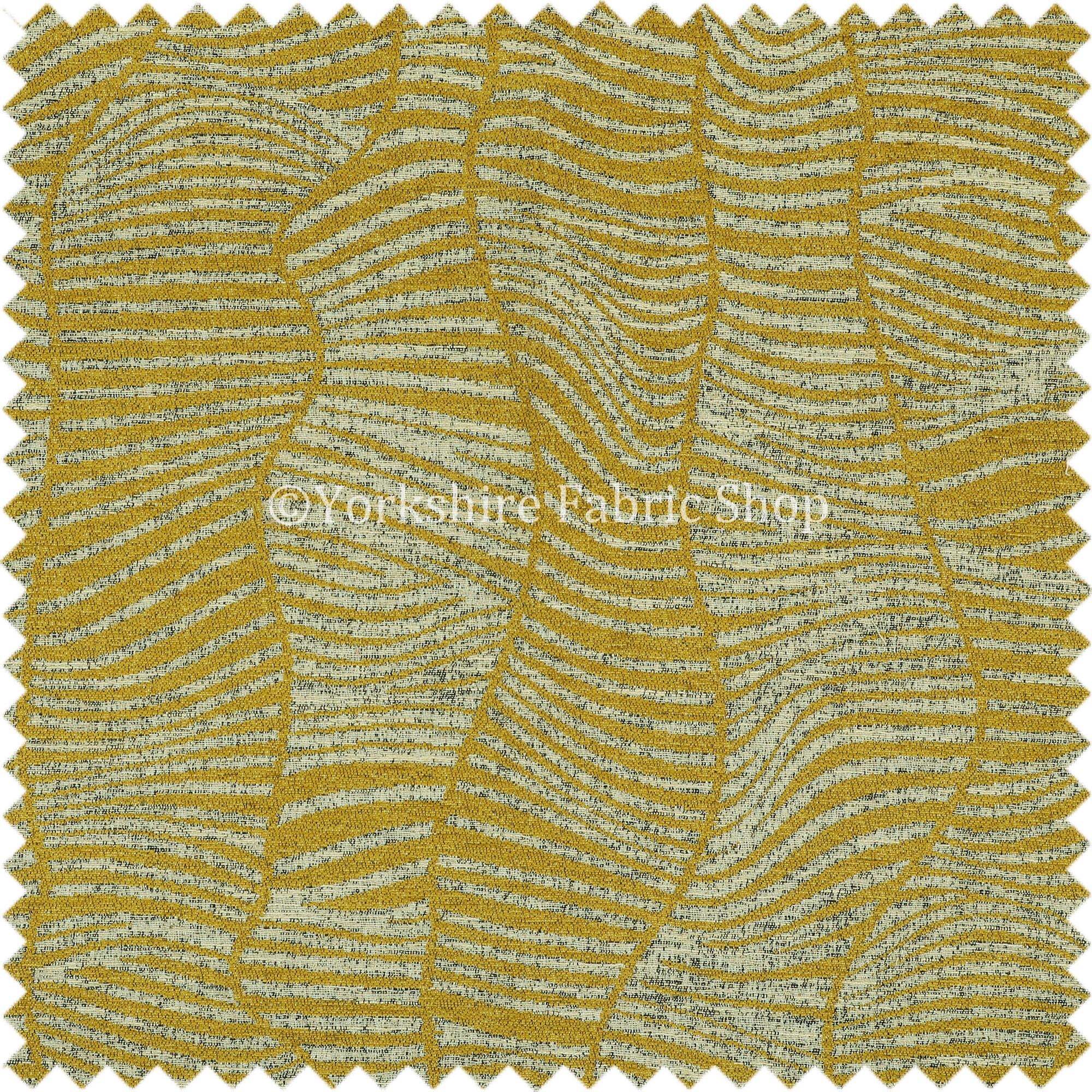 New Modern Design Abstract Pattern Yellow Colour Chenille - Etsy