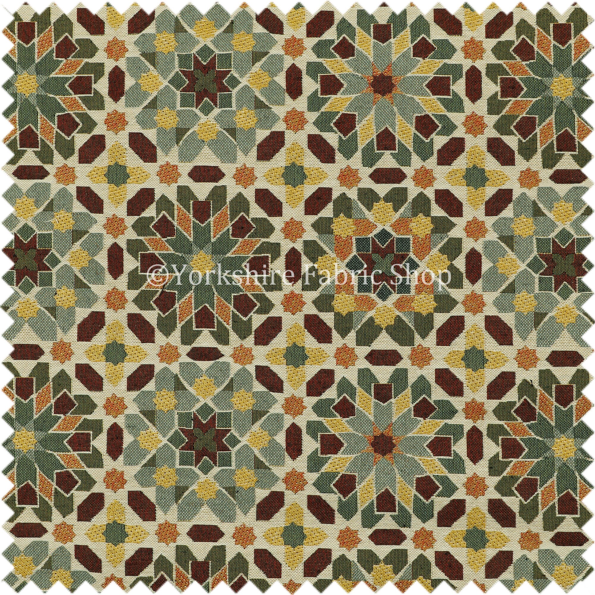 New Geometric Colourful Star Pattern Red Blue Green Jacquard - Etsy