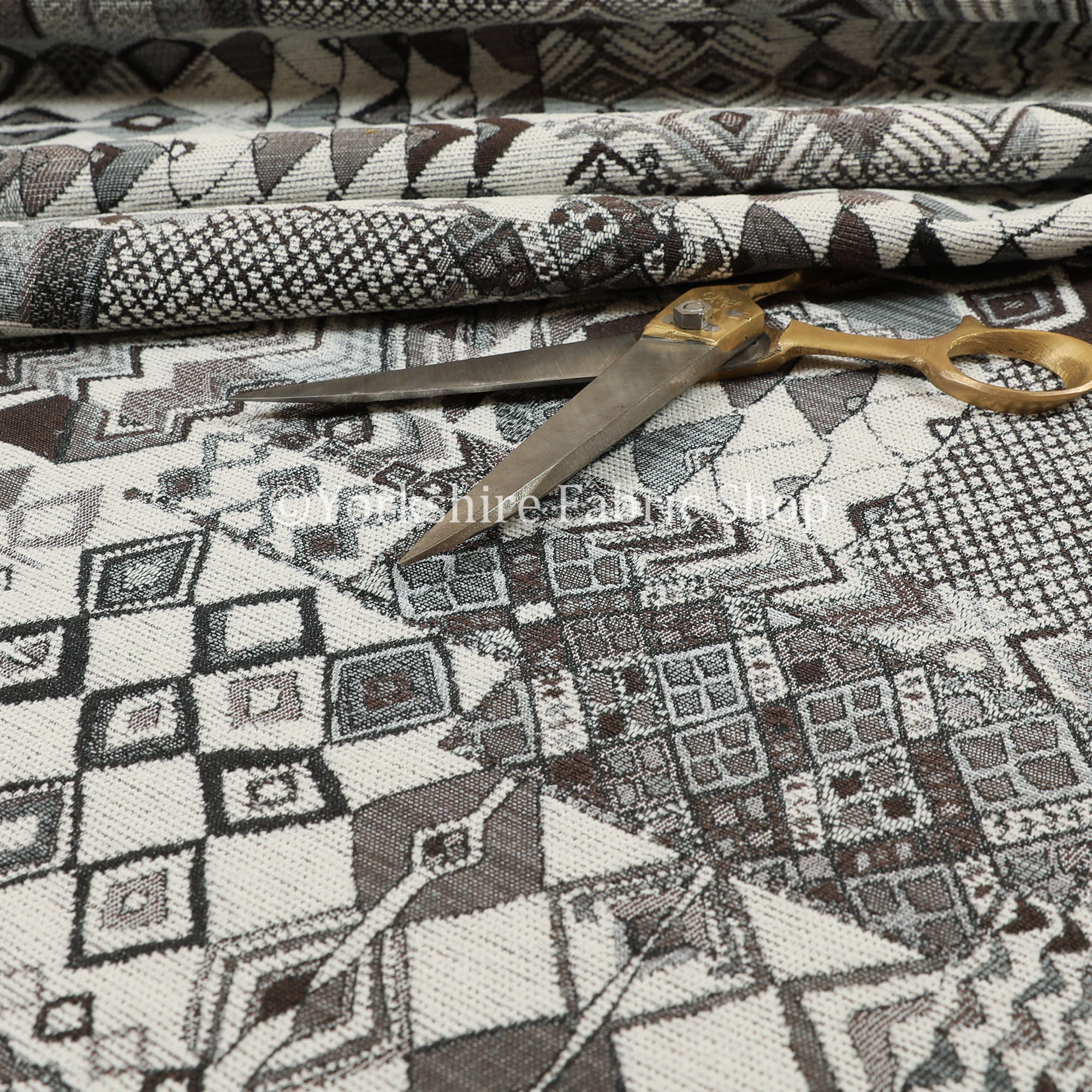 African Tribal Inspired Patchwork Small Motifs Pattern Grey - Etsy