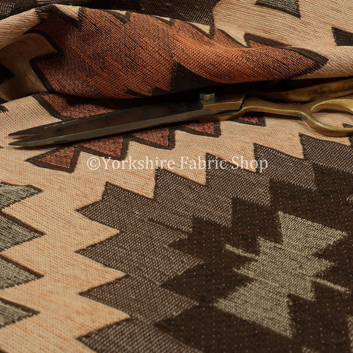 Traditional Kilim Aztec Inspired Pattern Orange Brown Colour - Etsy