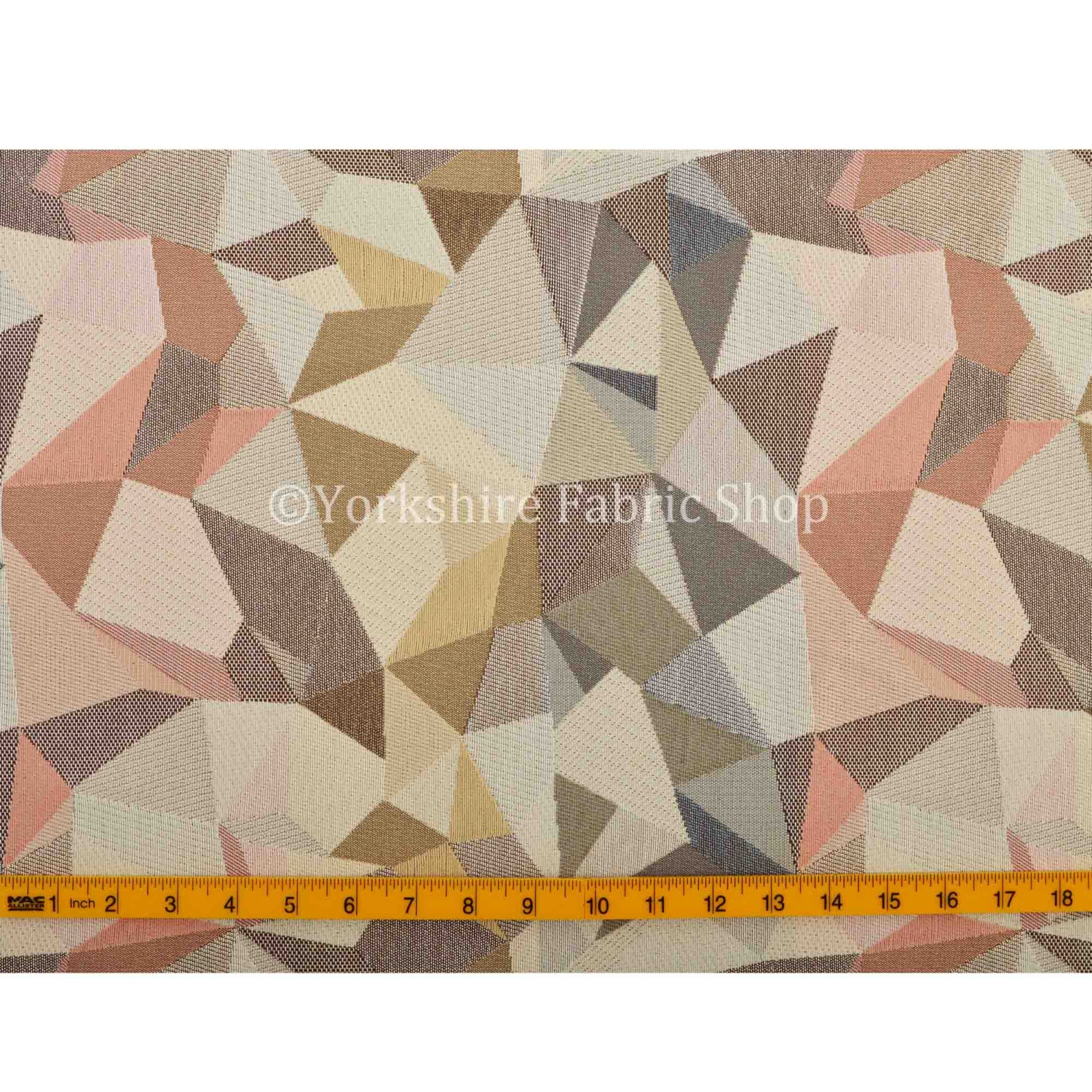 Quality Jacquard Woven Geometric Diamond Pattern Pastel Orange | Etsy