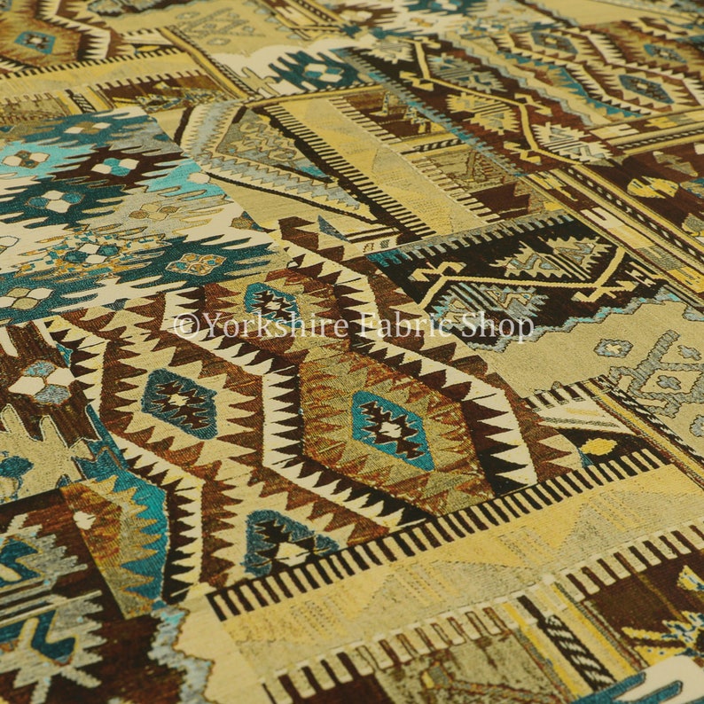 Tribal Old Aztec Theme Patch Pattern Velour Printed Velvet | Etsy