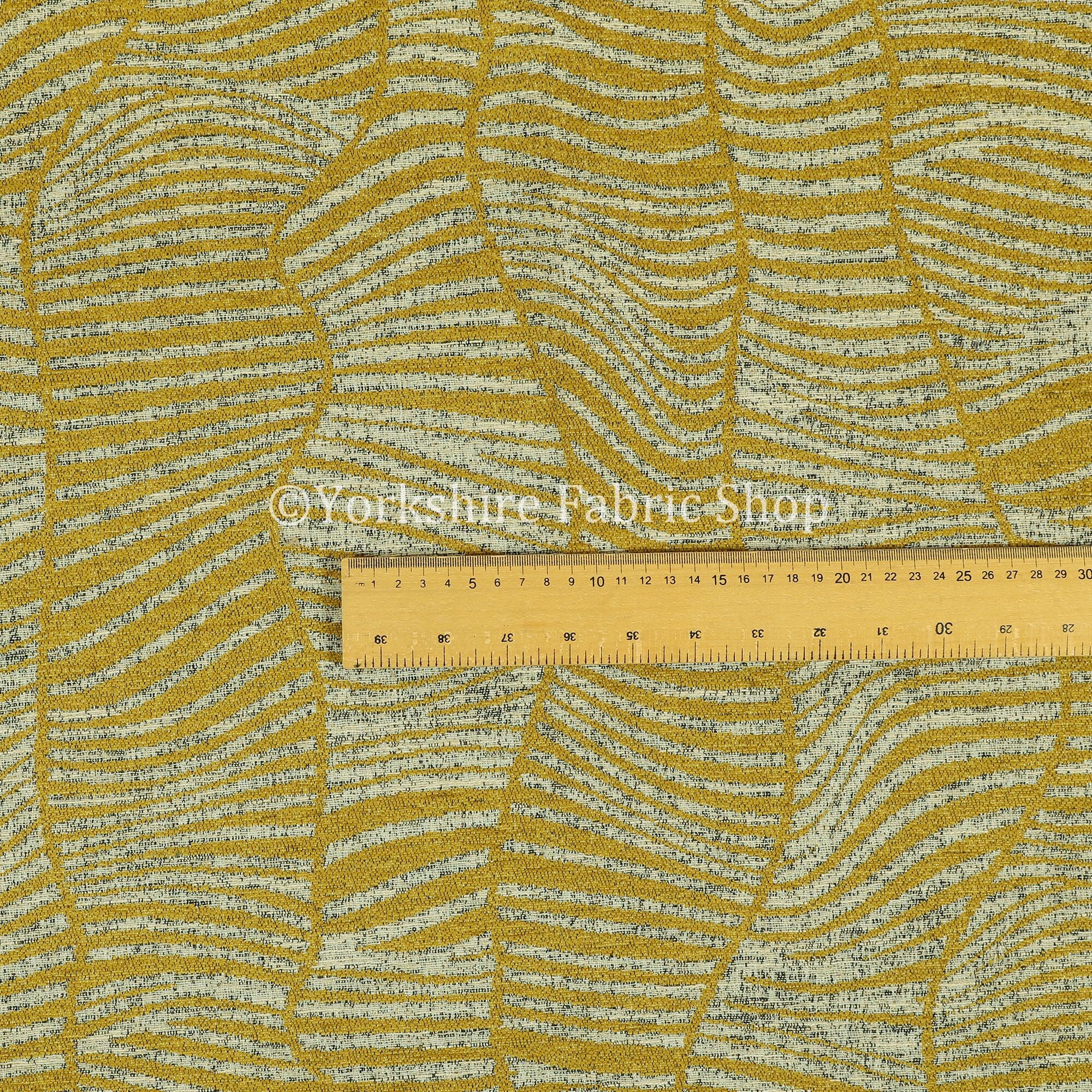 New Modern Design Abstract Pattern Yellow Colour Chenille - Etsy