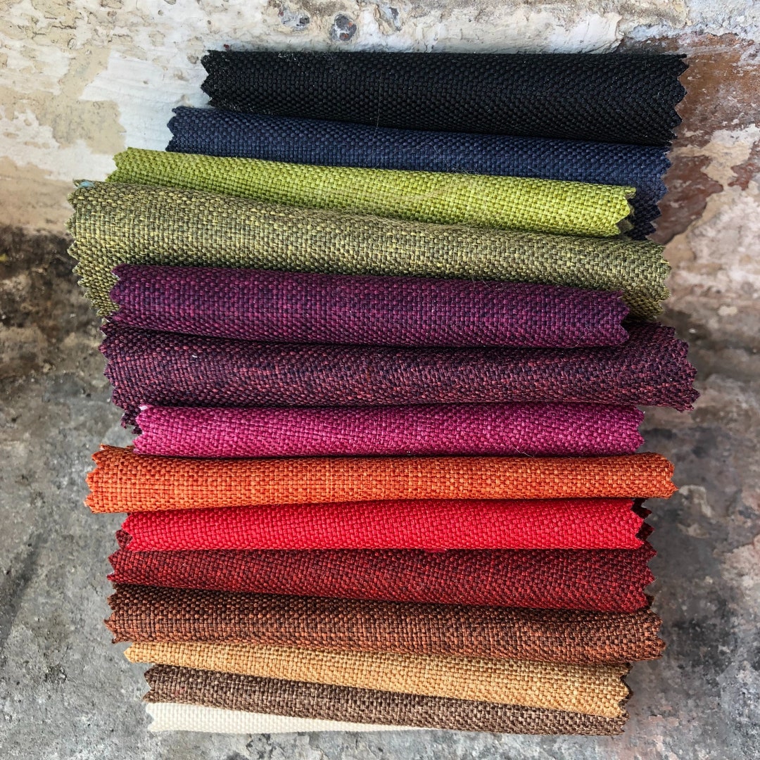 Hard Wearing Linen Effect Upholstery Fabric for Curtains, Cushions ...