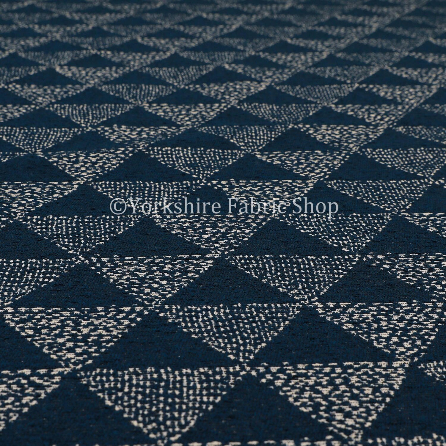 New Soft Quality Woven Modern Triangle Geometric Pattern Navy | Etsy