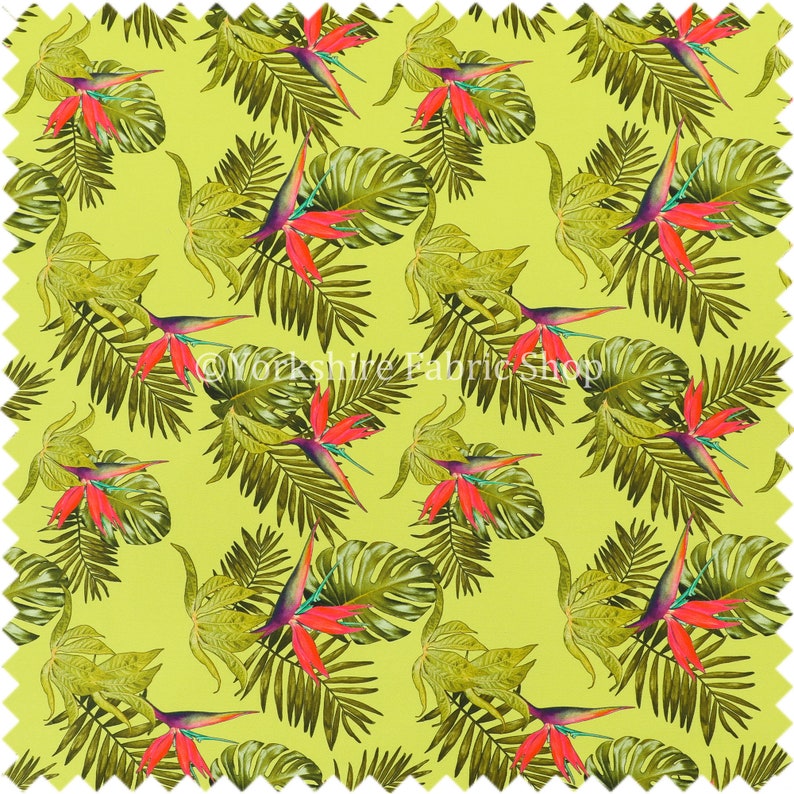 Yellow Pink Jungle All Floral Pattern Printed Velour Velvet - Etsy