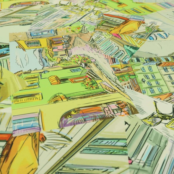 Outdoor Scene Fabric - Etsy