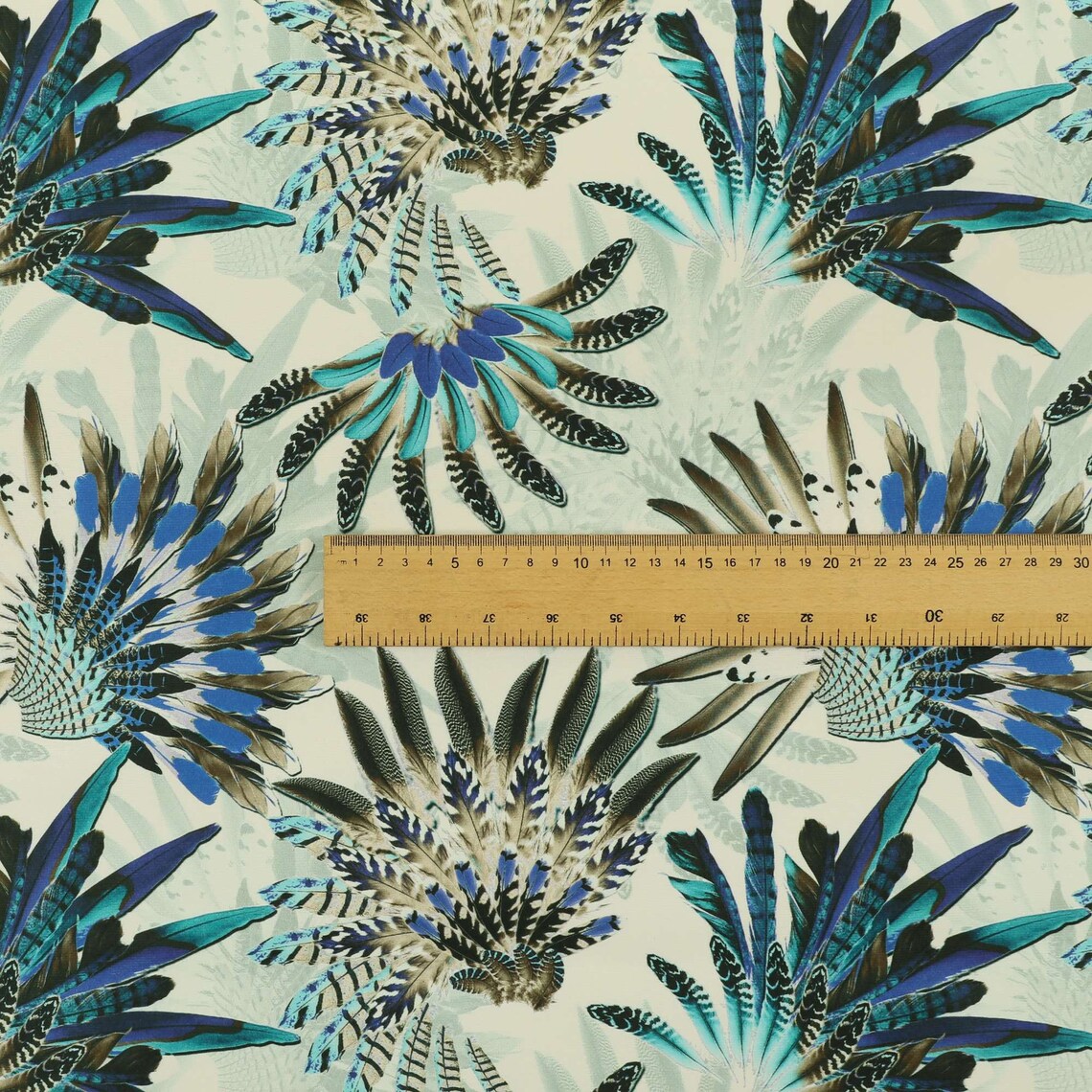 Turquoise Blue Native American Pattern Colourful Velour Velvet ...