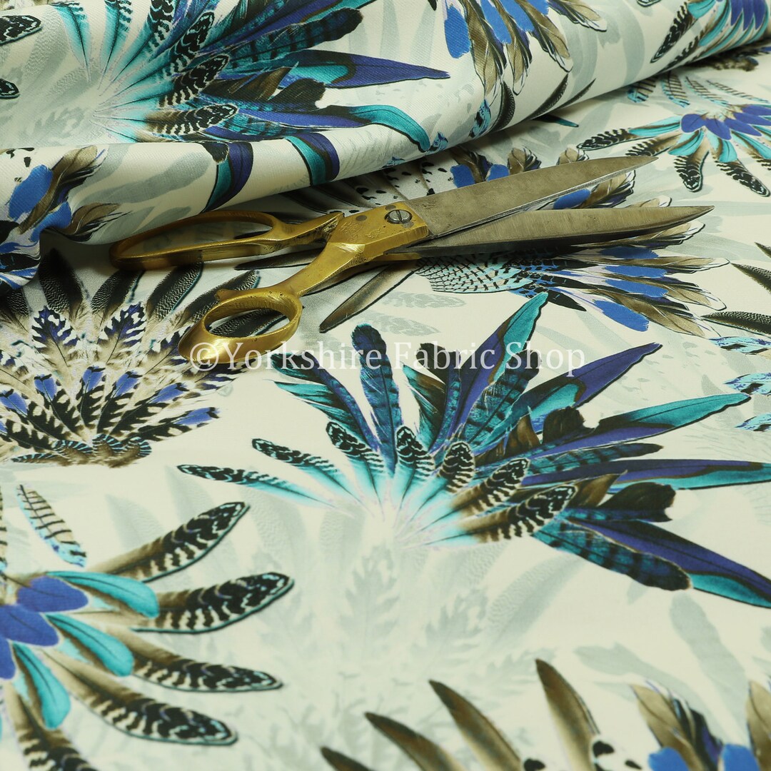 Turquoise Blue Native American Pattern Colourful Velour Velvet - Etsy