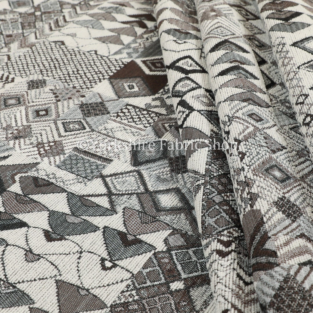 African Tribal Inspired Patchwork Small Motifs Pattern Grey - Etsy