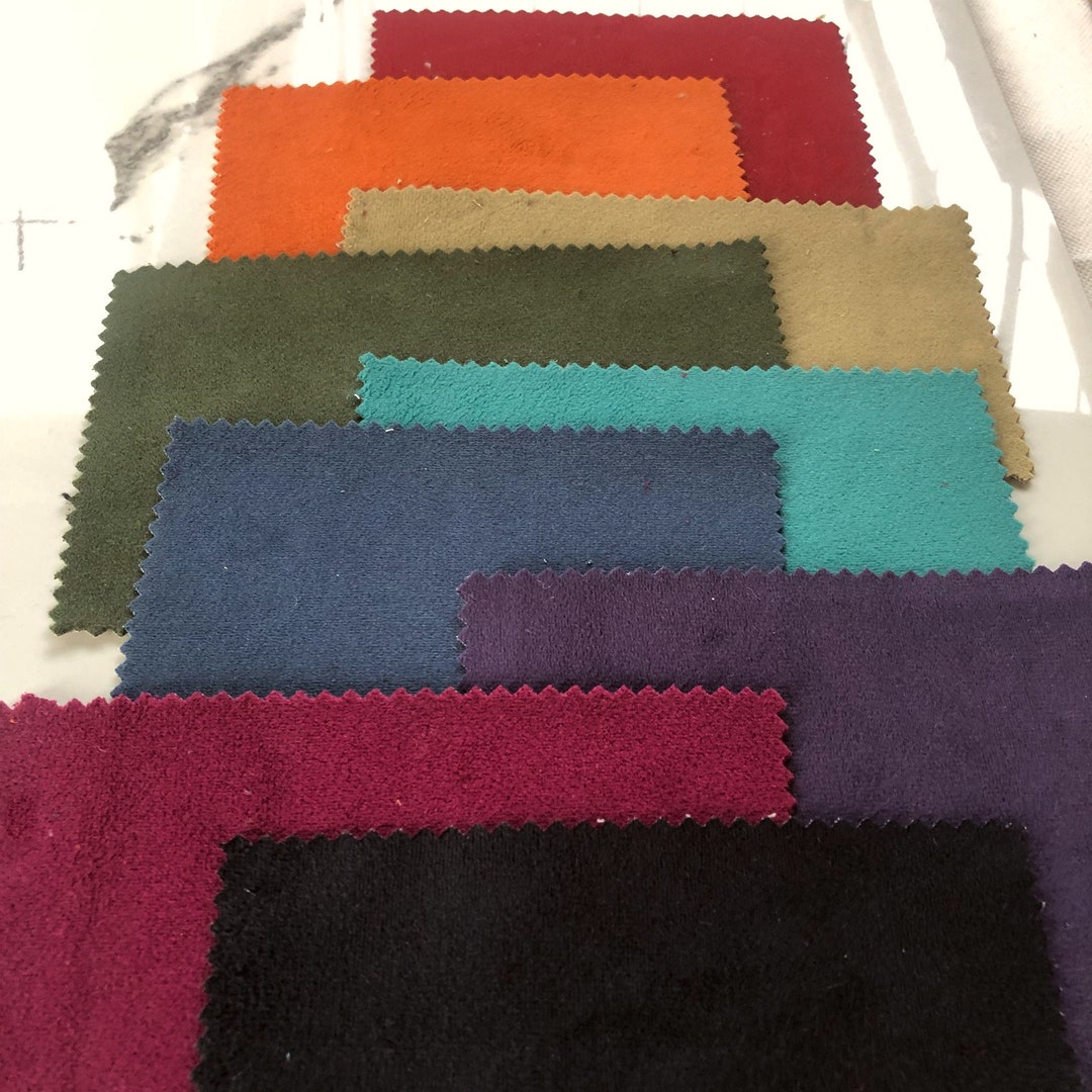 Soft Flock Moleskin Velvet Upholstery Fabric for Curtains, Cushions ...