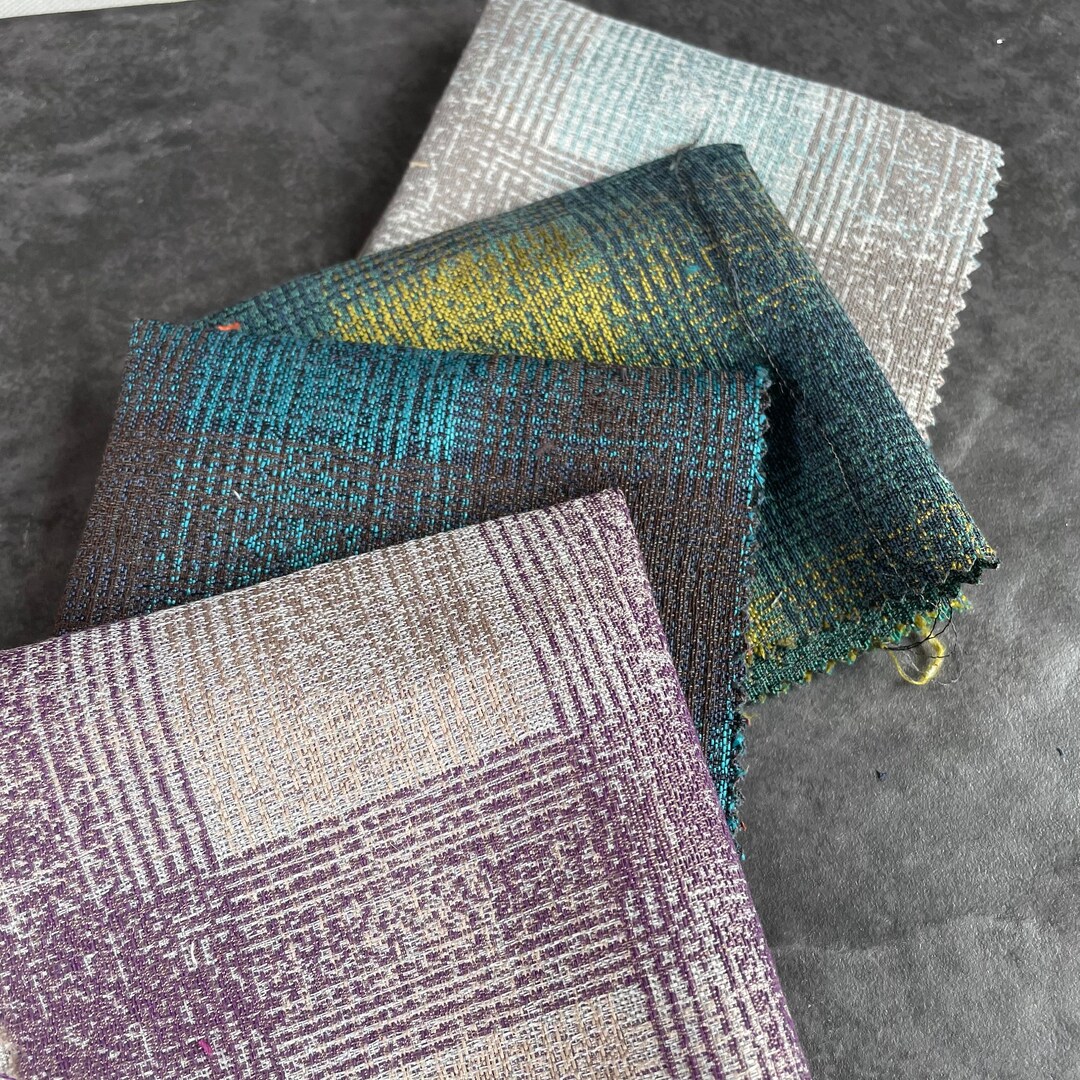 Classic Check Flat Weave Upholstery Fabric for Curtains, Cushions ...