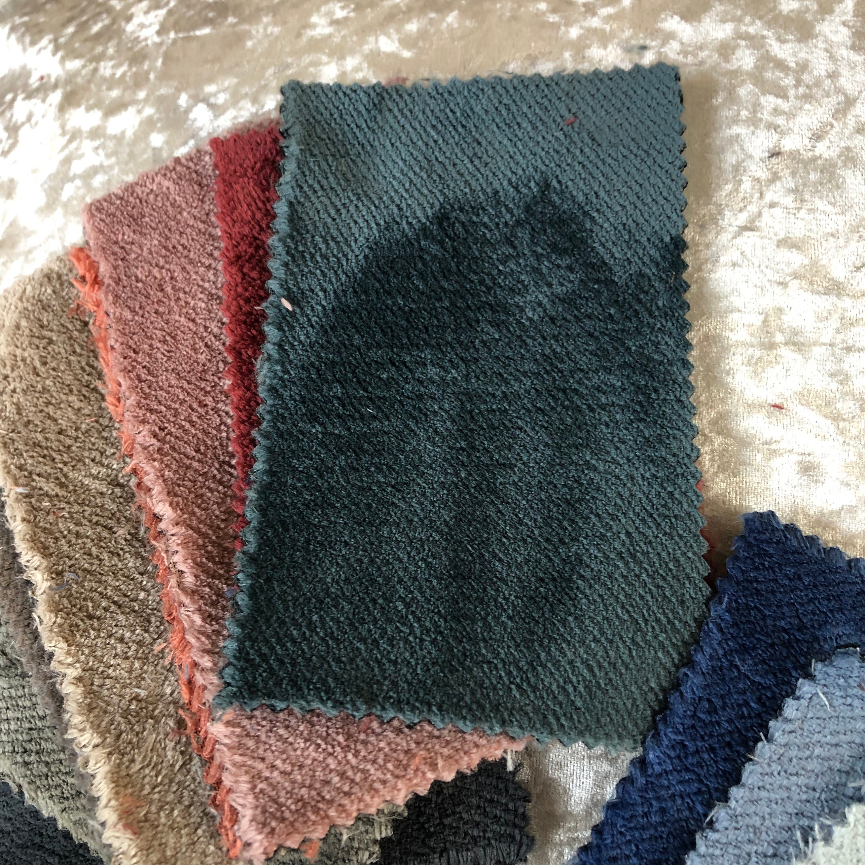Ultra Soft Deep Pile Plain Velvet Upholstery Fabric for Curtains, Sofas ...