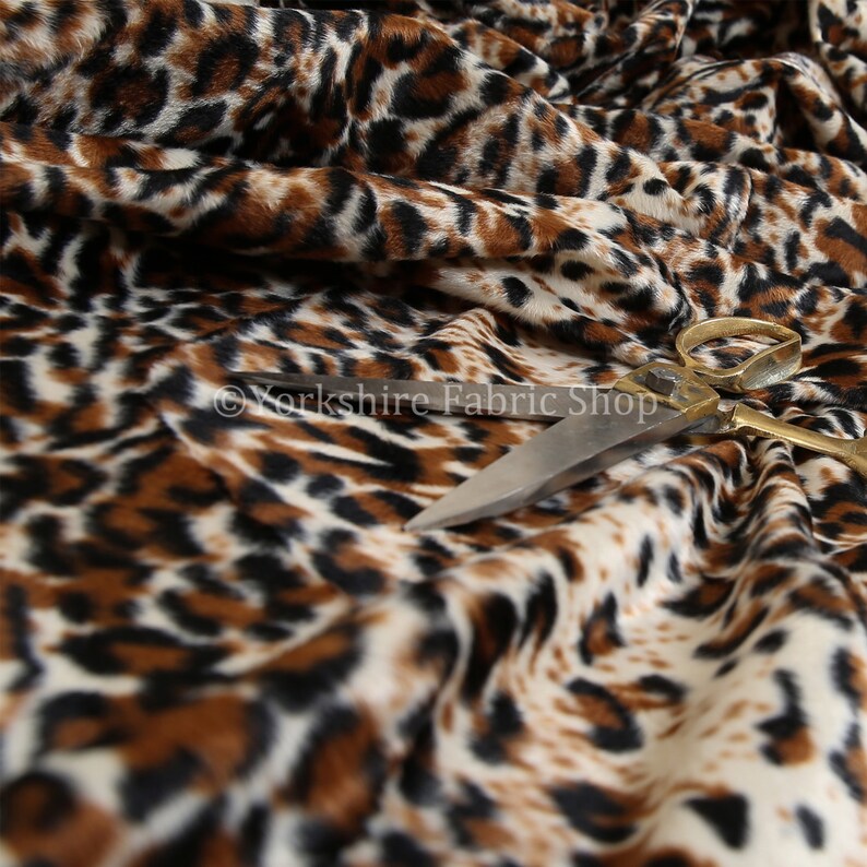 Soft Faux Fur Skin Pattern Leopard Spots Animal Theme | Etsy