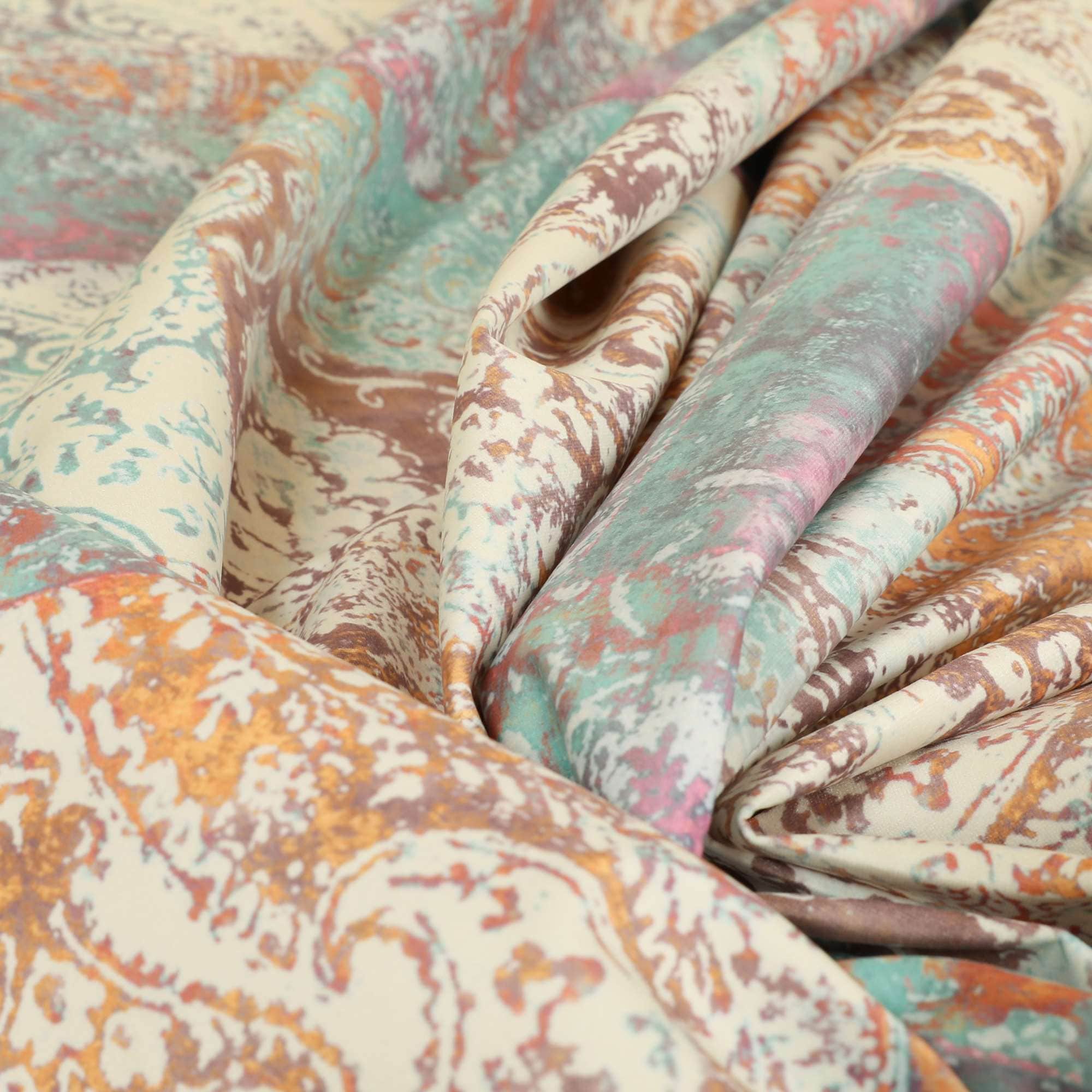 New Soft Printed Velvet Patchwork Damask Traditional Pattern ...