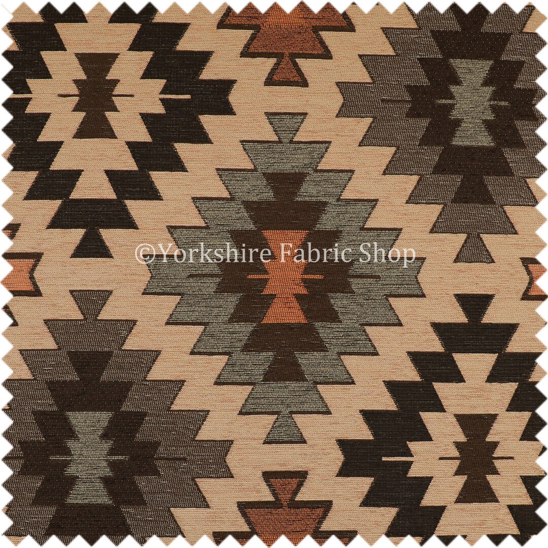 Traditional Kilim Aztec Inspired Pattern Orange Brown Colour - Etsy
