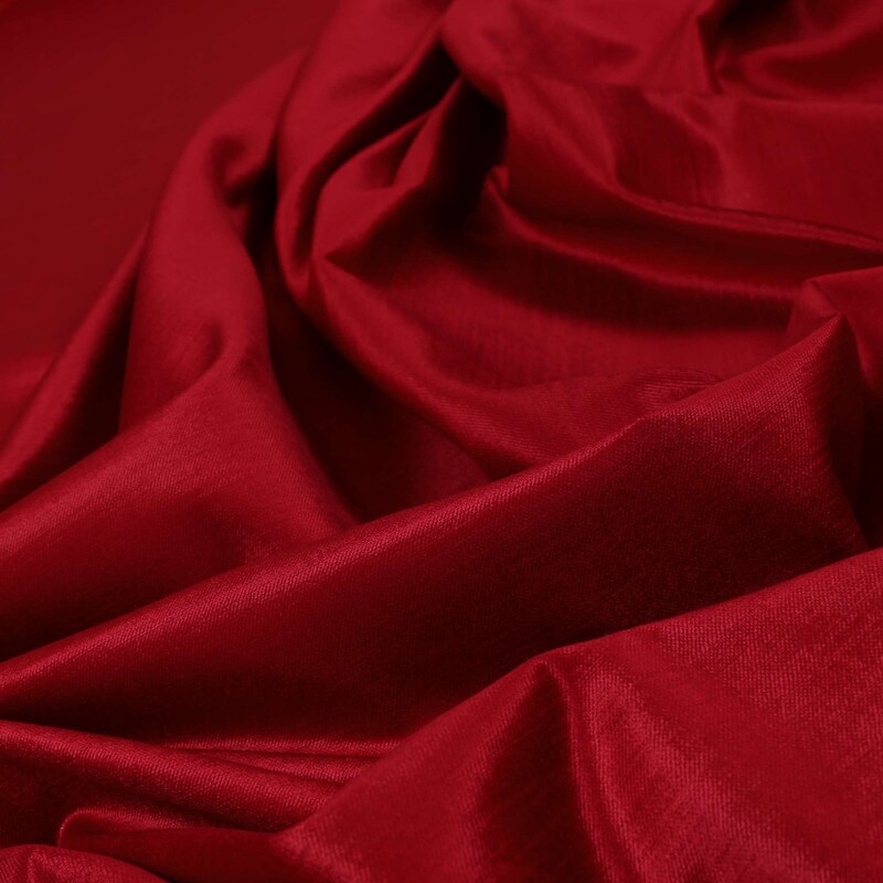 Shiny Velvet Red Fabric - Etsy UK