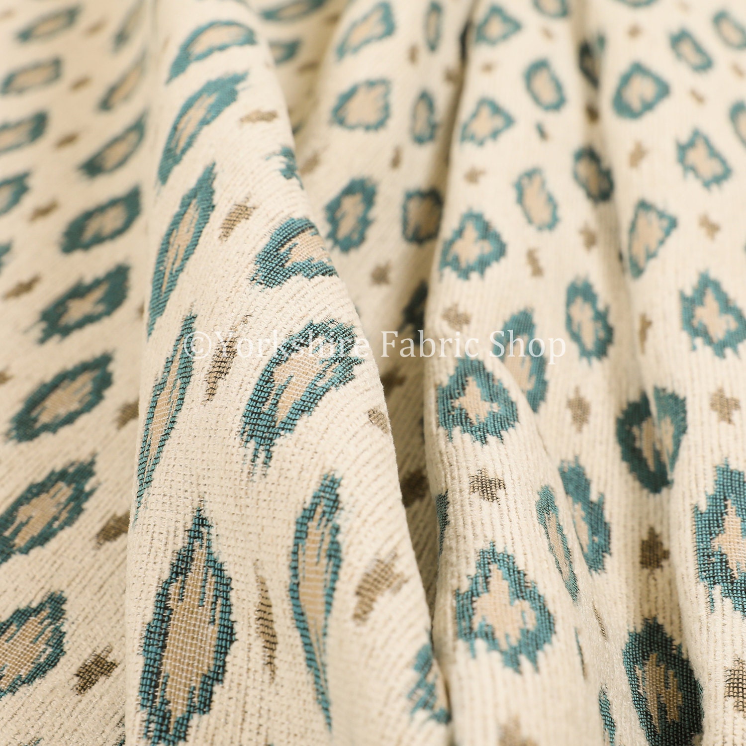 Ikat Small Motif Design Pattern Blue Colour Woven Jacquard - Etsy UK