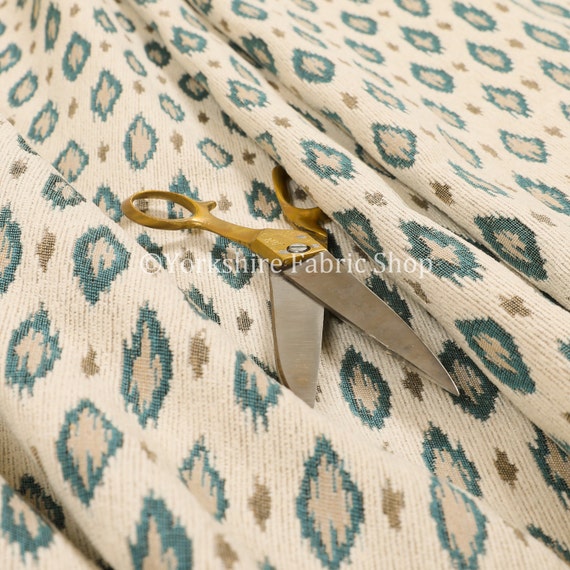 Ikat Small Motif Design Pattern Blue Colour Woven Jacquard | Etsy