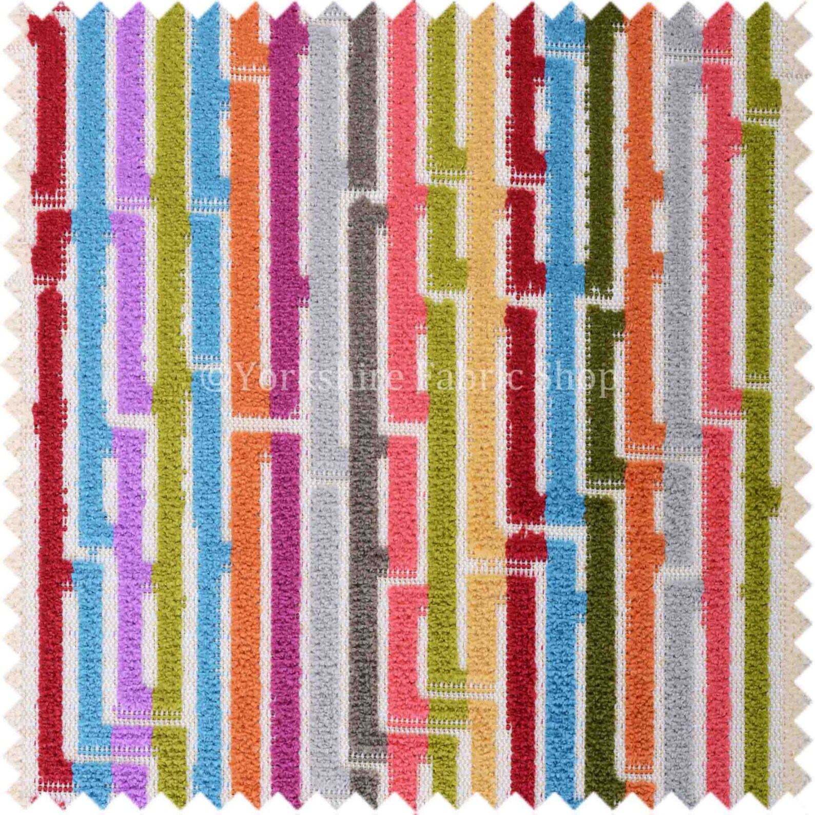 10 Metres of Soft Woven Jacquard Velvet Fabric Bright Coloured - Etsy