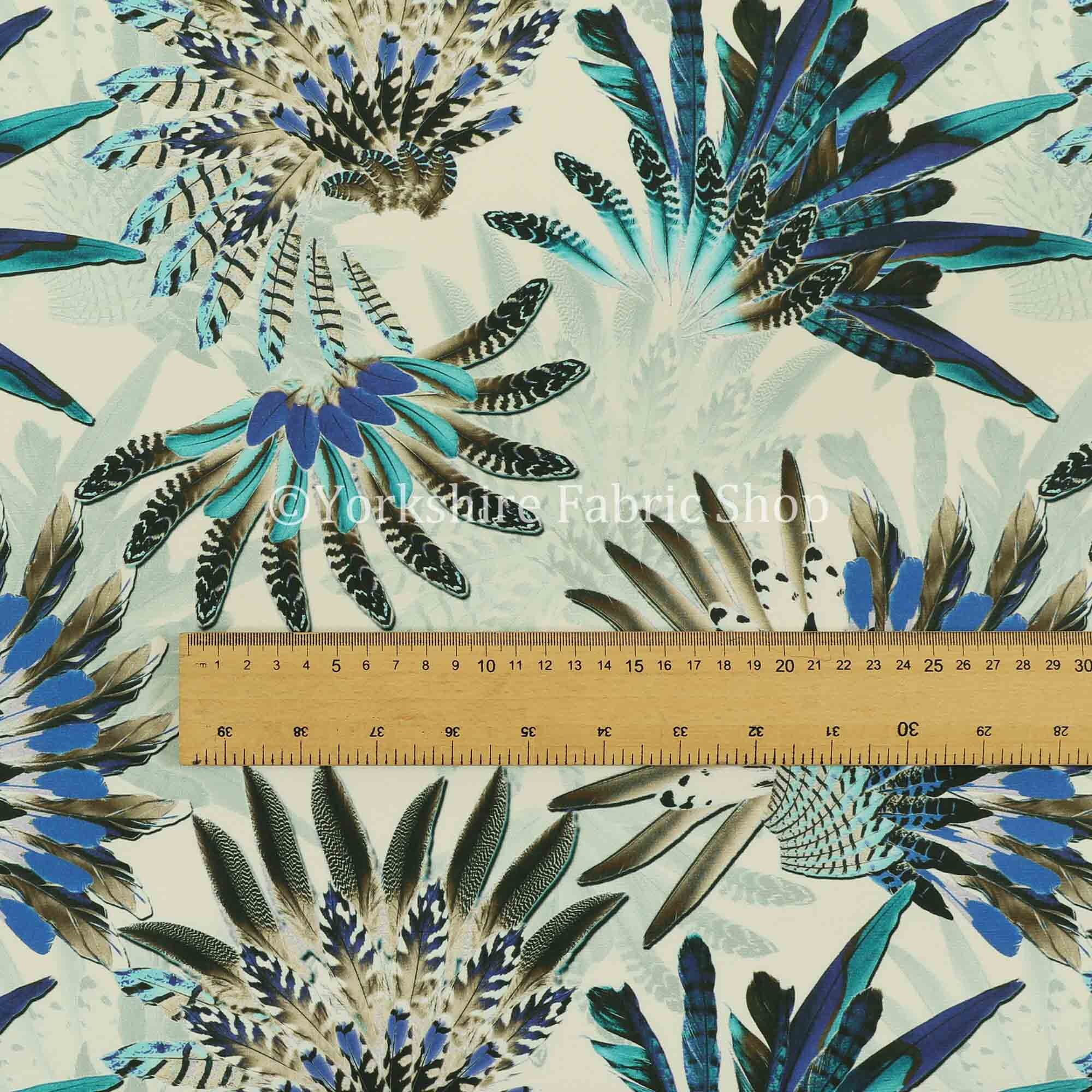 Turquoise Blue Native American Pattern Colourful Velour Velvet | Etsy UK