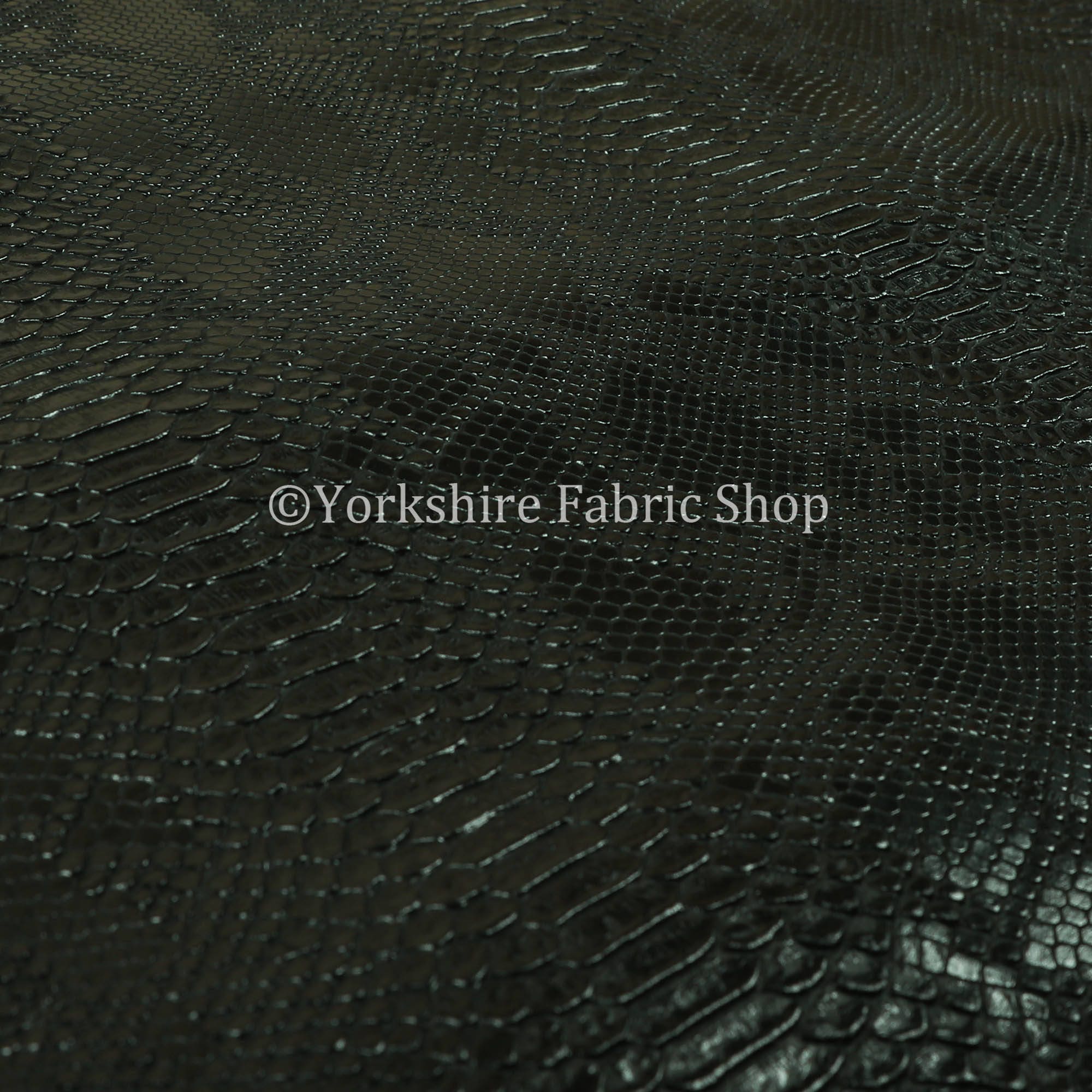 Designer Embossed Snake Animal Textured Black Faux Leather | Etsy