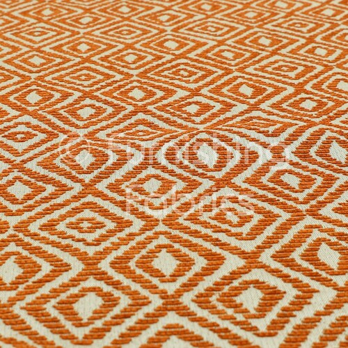 New Orange Coloured Geometric Diamond Modern Pattern - Etsy