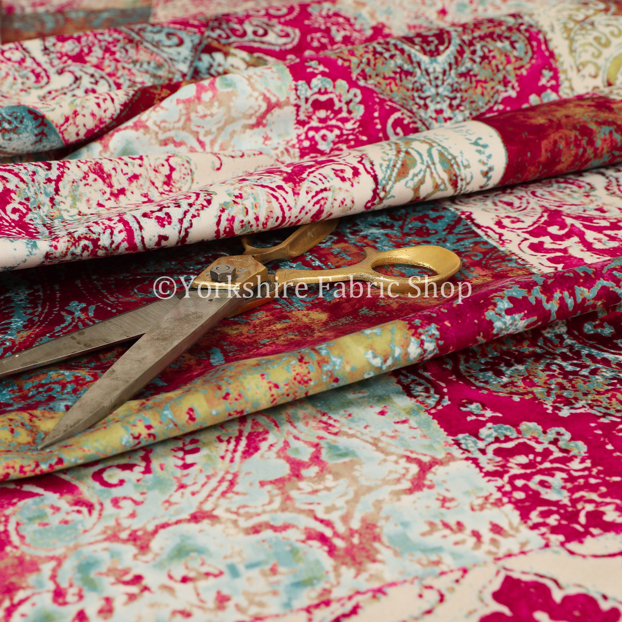 New Soft Printed Velvet Patchwork Damask Traditional Pattern | Etsy UK