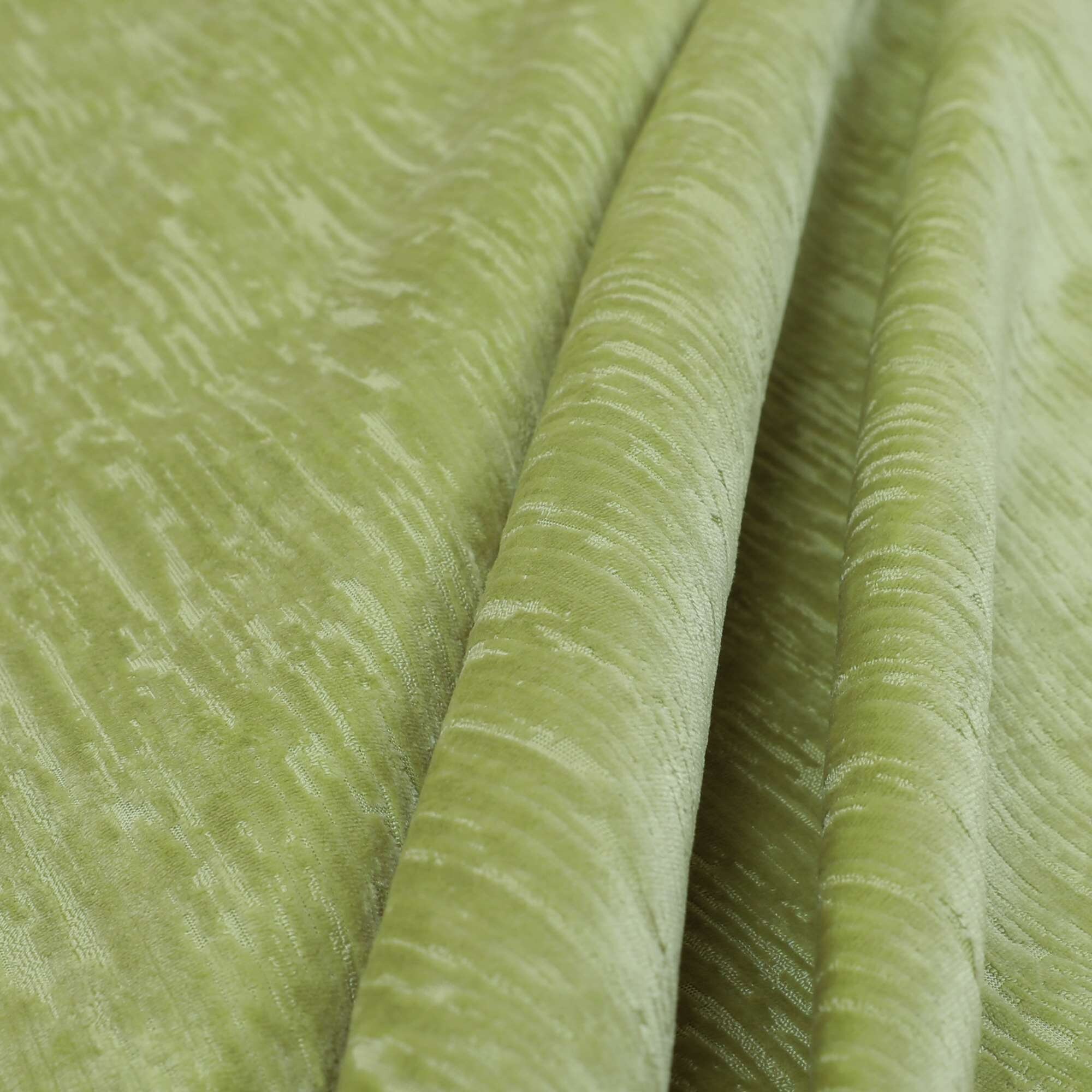 Quality Soft Textured Light Green Velvet Upholstery Curtains Furnishing ...