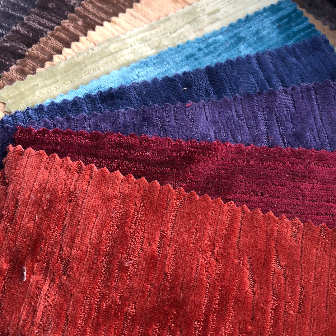 Fire Treated Soft Textured Velvet Feel Upholstery Fabric for Curtains ...