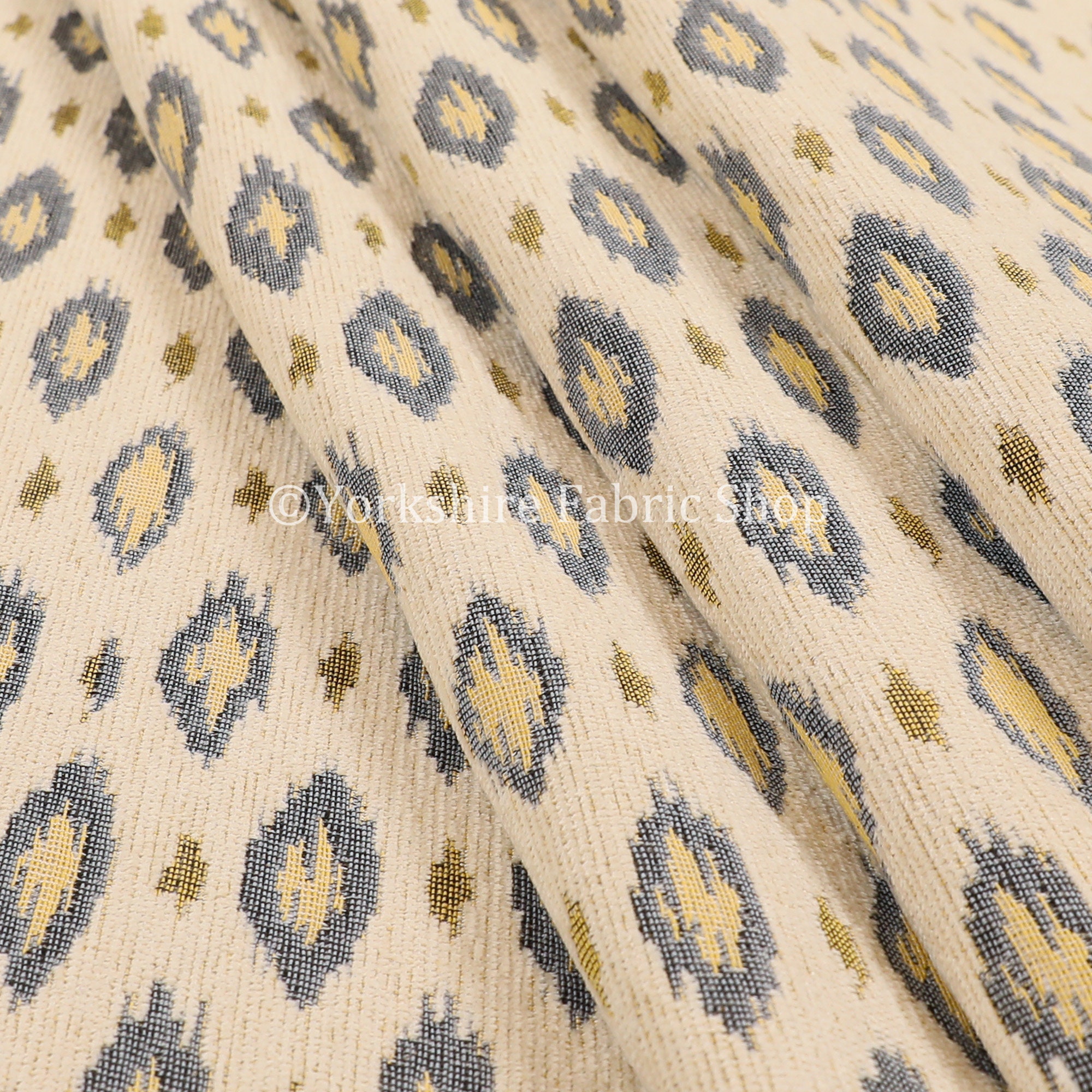 Ikat Inspired Small Motif Design Pattern in Grey Colour Soft - Etsy