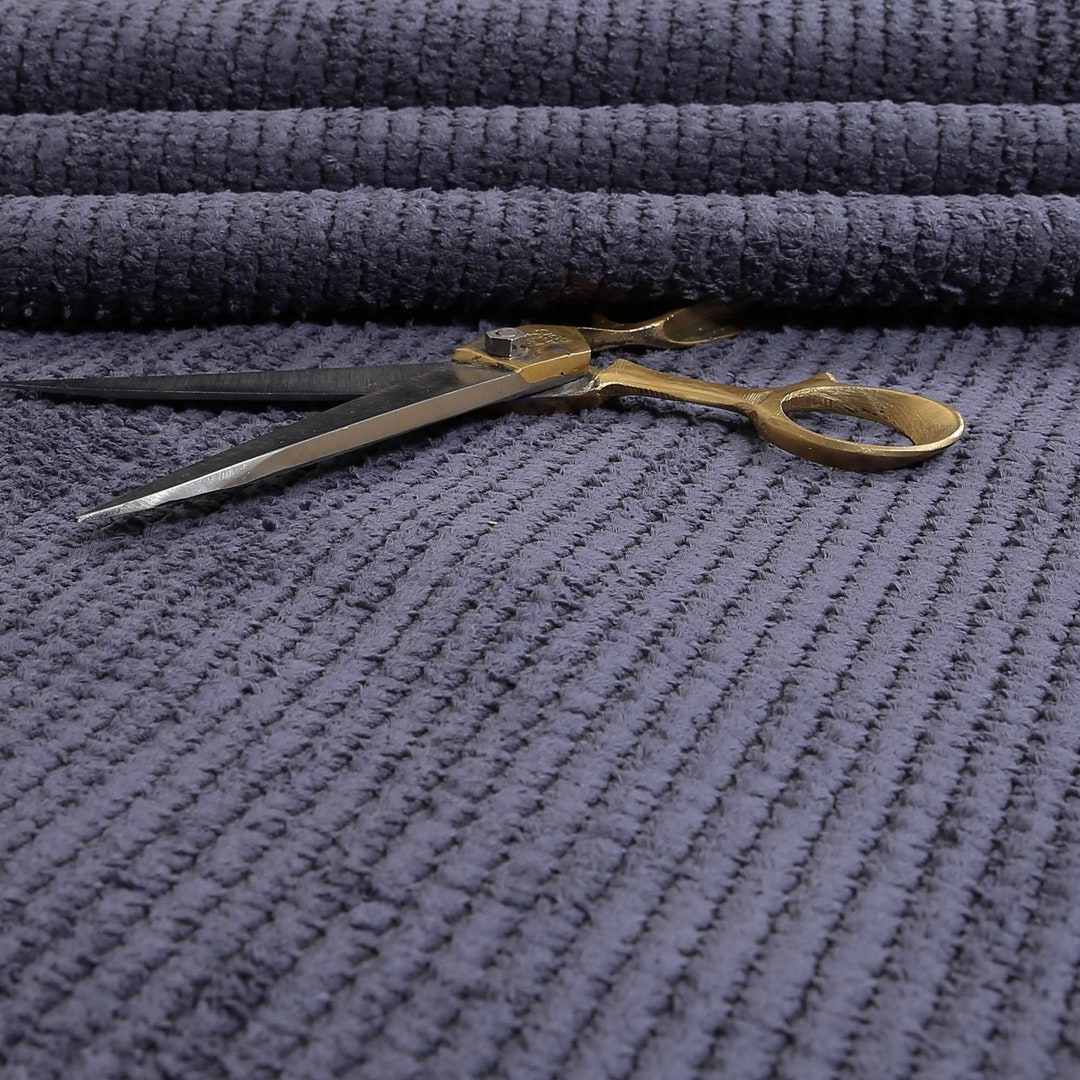 Ripple Striped Effect Corduroy Upholstery Fabric Material for Sofas ...