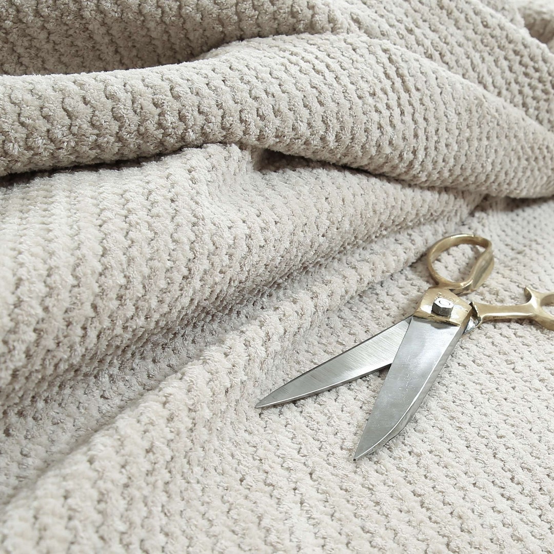 Ripple Striped Effect Corduroy Upholstery Fabric Material for Sofas ...