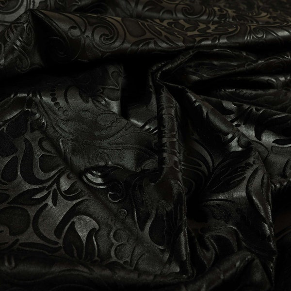 Black Pattern Fabric - Etsy