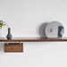 Walnut Wall Cover Decor, Electrical Meter Cover Shelf, Wall Art Natural ...