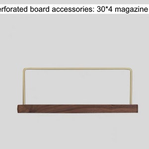 Walnut Pin Borad Accessories, Shelf for Pin Board Brass - Etsy