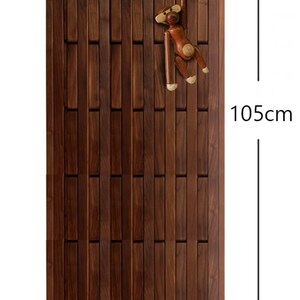 Walnut Wood Functional Wall Rack Versatile Wall-mounted Organizer, Wall ...