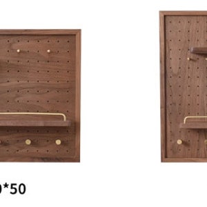 Walnut Pin Box Cover, Wooden Wall Board With Shelf, Wooden Switch Box ...