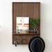 Walnut Electricity Meter Box Cover, Wooden Wall Board With Shelf ...