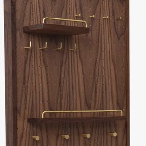 Walnut Pin Box Cover, Wooden Wall Board With Shelf, Wooden Switch Box ...