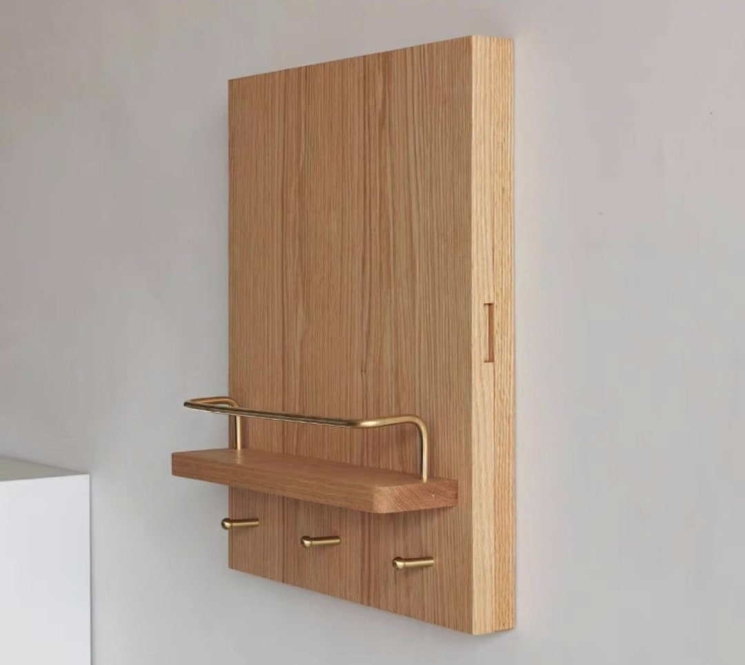 Oak Wood Electricity Meter Box Cover on Hinges, Wooden Switch Box Wall ...