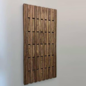Walnut Wood Functional Wall Rack Versatile Wall-mounted Organizer, Wall ...